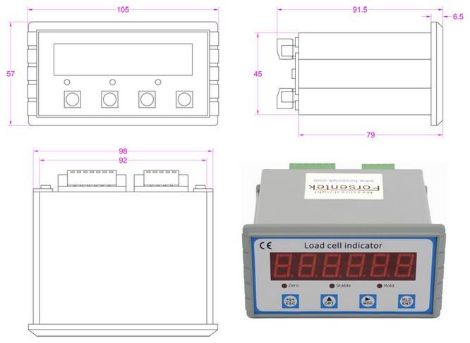 Load cell indicator force display weight indicator CE certified