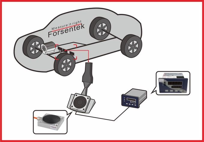 Pedal force sensor 1kN 2kN for car brake pedal force measurement