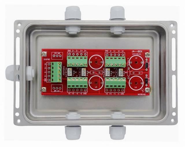 4-channel load cell junction box load cell signal trimming box