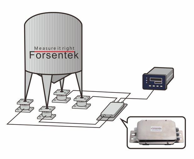 6-way load cell summing box for six load cells connection