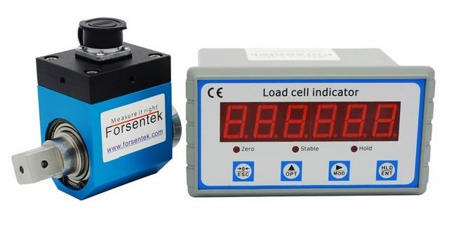 Square drive Rotary torque transducer rotating torque measurement