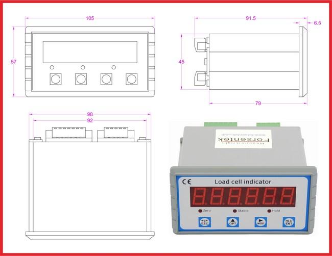 CE approved Load indicator weight controller torque display
