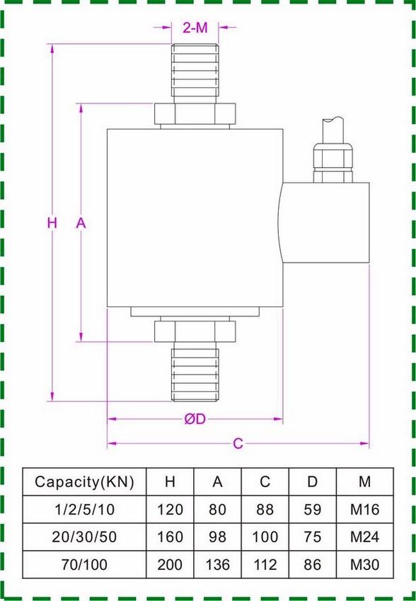 Tension load cell 100KN 50KN 30KN 20KN 10KN force measurement