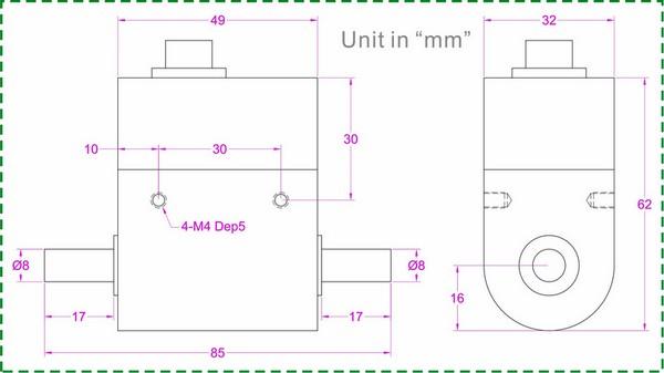 5NM Rotational torque measurement 2NM Rotational torque sensor 1NM