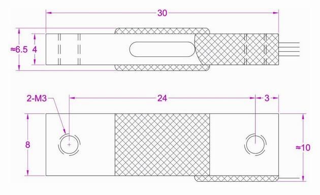 Thin load cell 5kg 10kg thin beam weight sensor low height load sensor