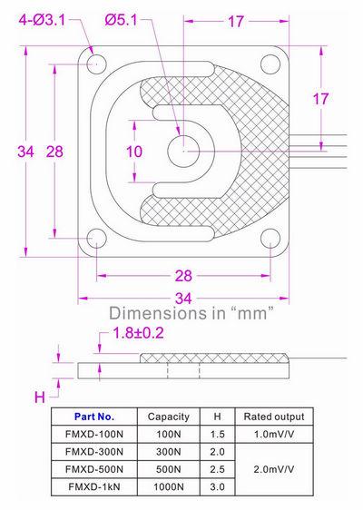 Low profile load cell 10kg 30kg 50kg 100kg ultra thin load cell tension ...